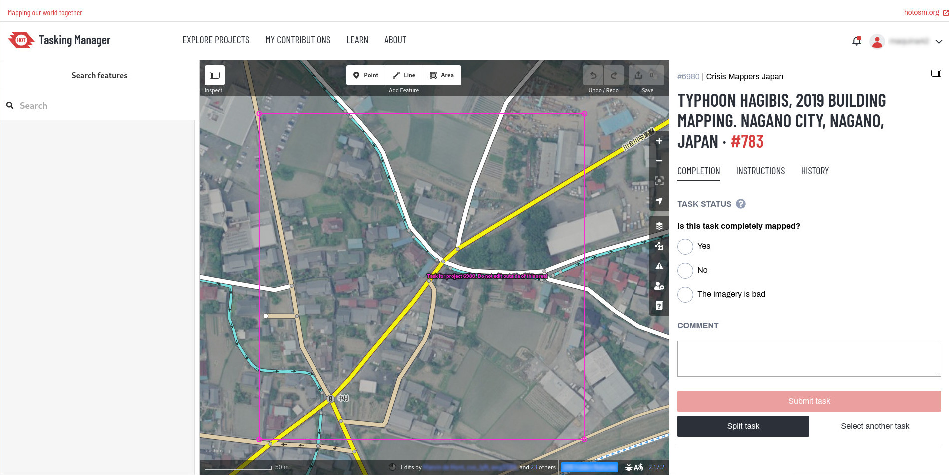 OSM US Tasking Manager